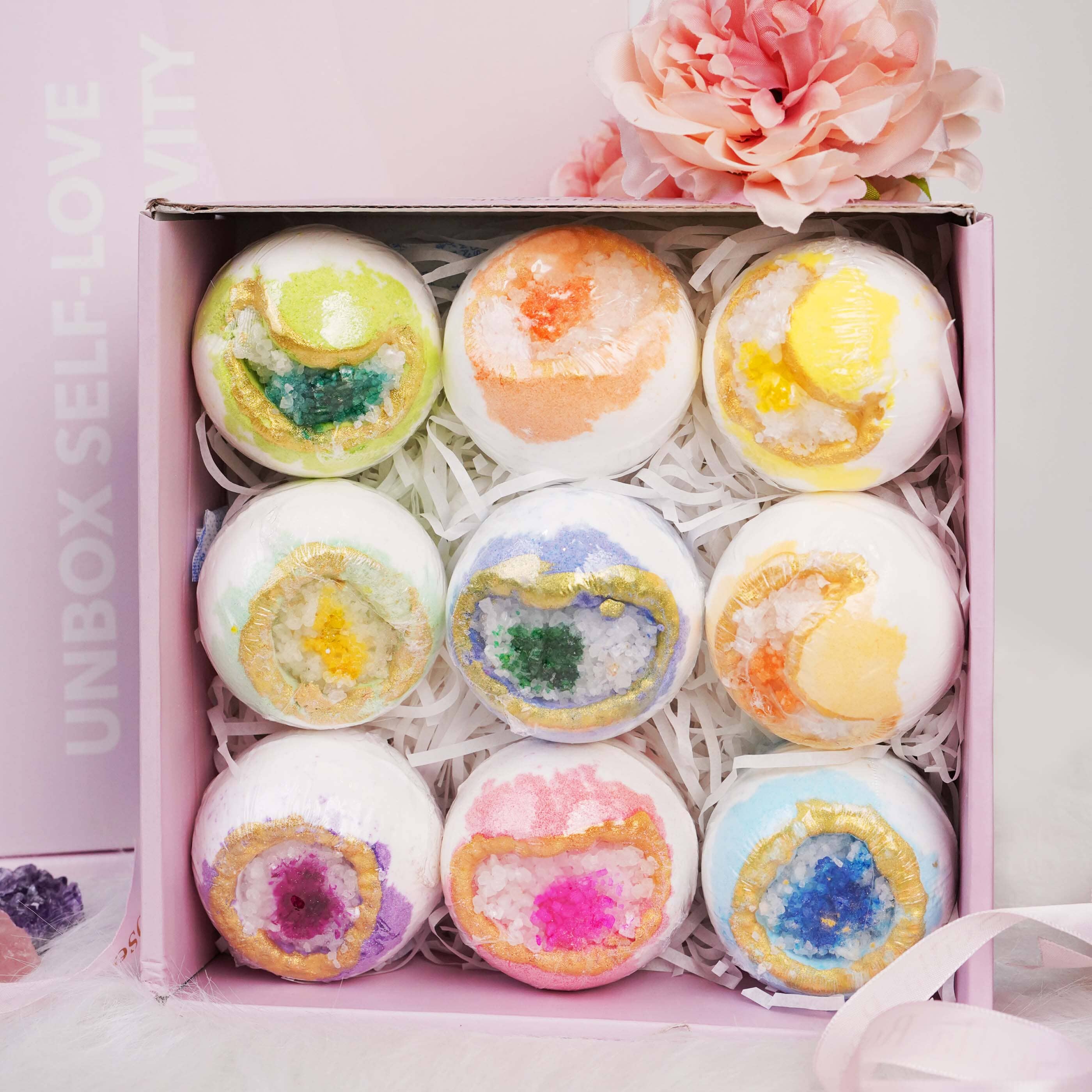 9-piece-essential-oil-bath-bomb-gift-set – Scilla Rose