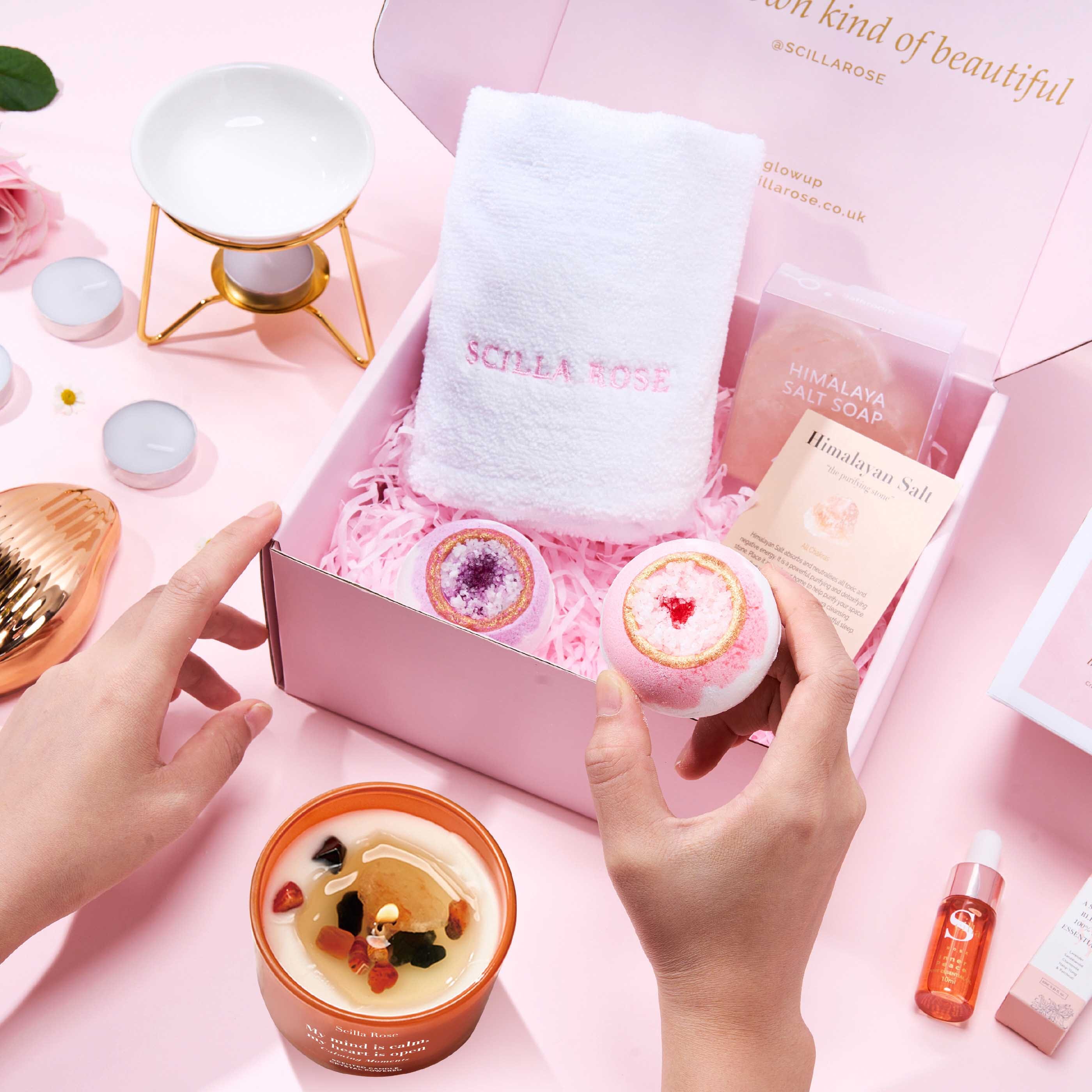 Luxury Self-Care Home Spa Bundle - The Ultimate Gift of Relaxation and ...